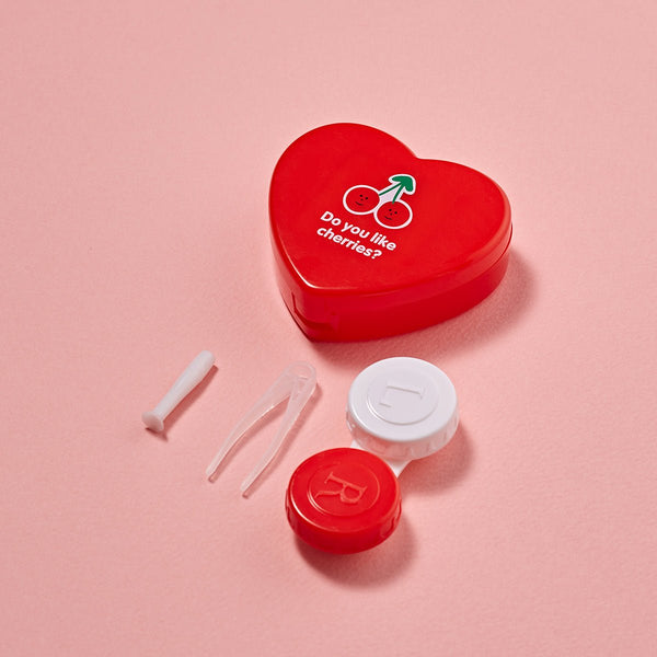 Heart Contacts Case Red – eotd