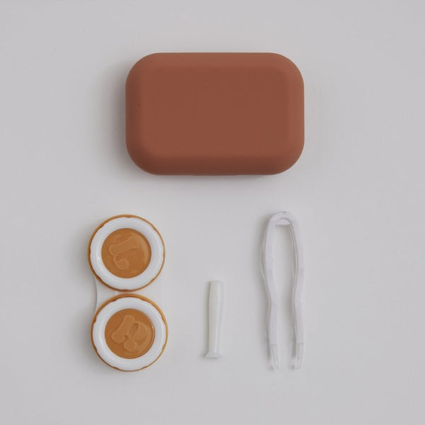 Simple Contacts Case Brick Brown – eotd